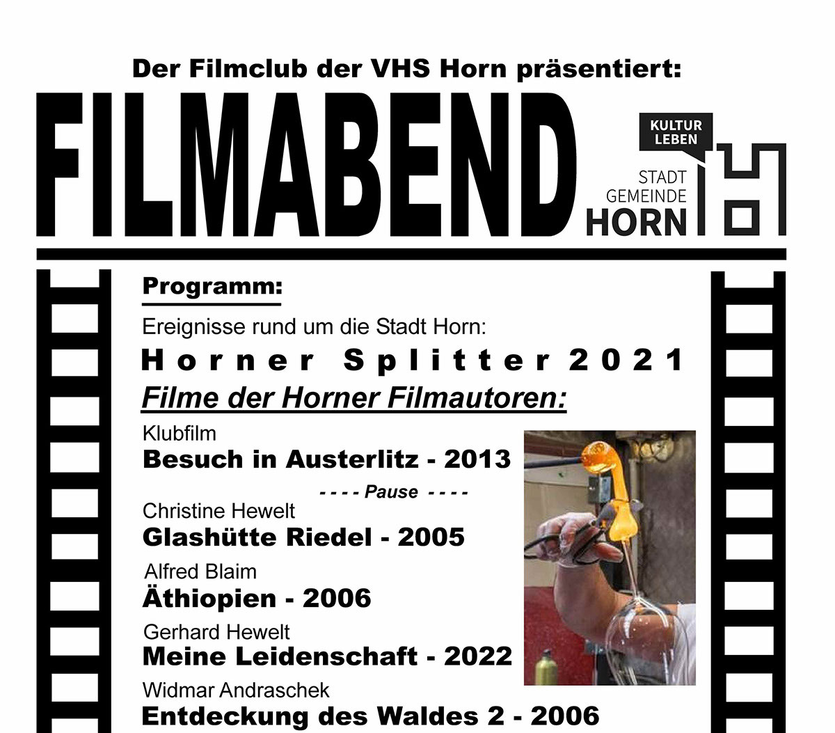 21. März: Horner Splitter im Vereinshaus - Horner Internet Zeitung