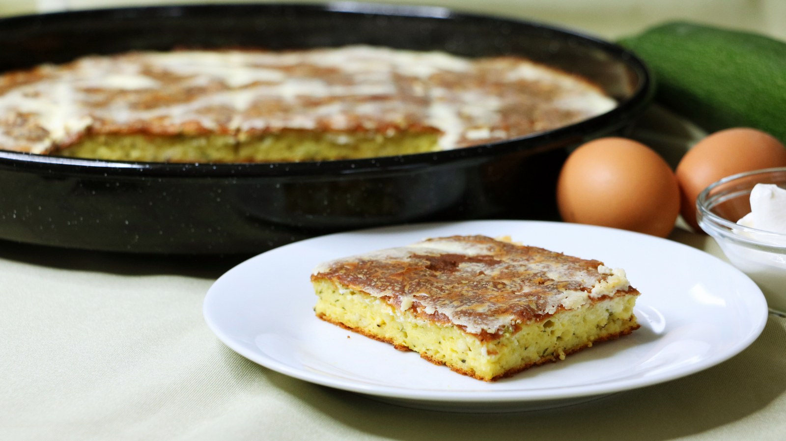 Zucchiniauflauf nach Balkan-Art/ Razljevak sa tikvicama i sirom ...