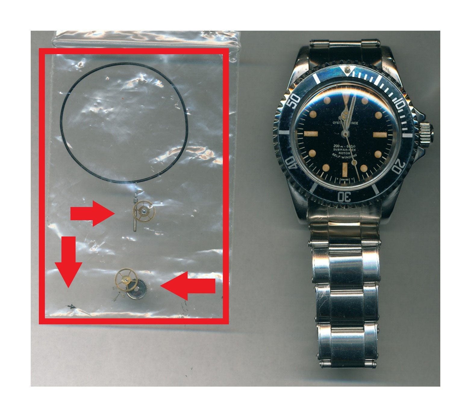 チュードル（TUDOR)オイスター デイト（Rif.7939/デカバラ/1958年）のオーバーホール・部品交換・歯車調整修理承らせて頂きました ...