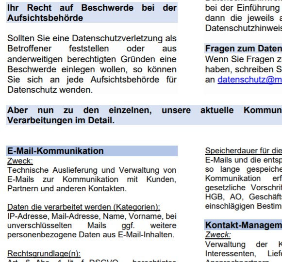 Tipps & Tricks - Erstellen und Pflegen von Datenschutzhinweisen - securiserve Datenschutz Services
