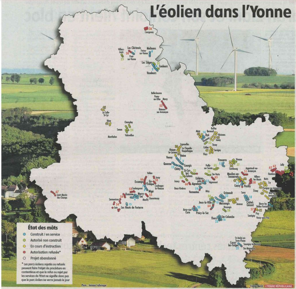 L'Yonne Républicaine - Pourquoi l'Yonne compte autant d'éoliennes ...