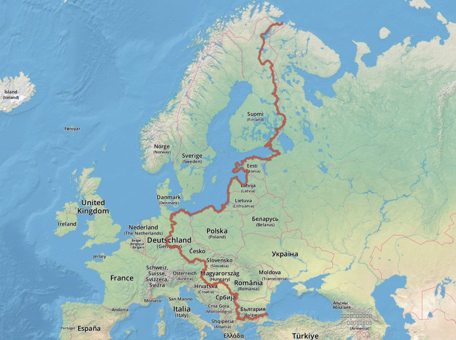 Radroute EUROVELO 13 „Iron Curtain Trail“. - Amanda Hasenfusz