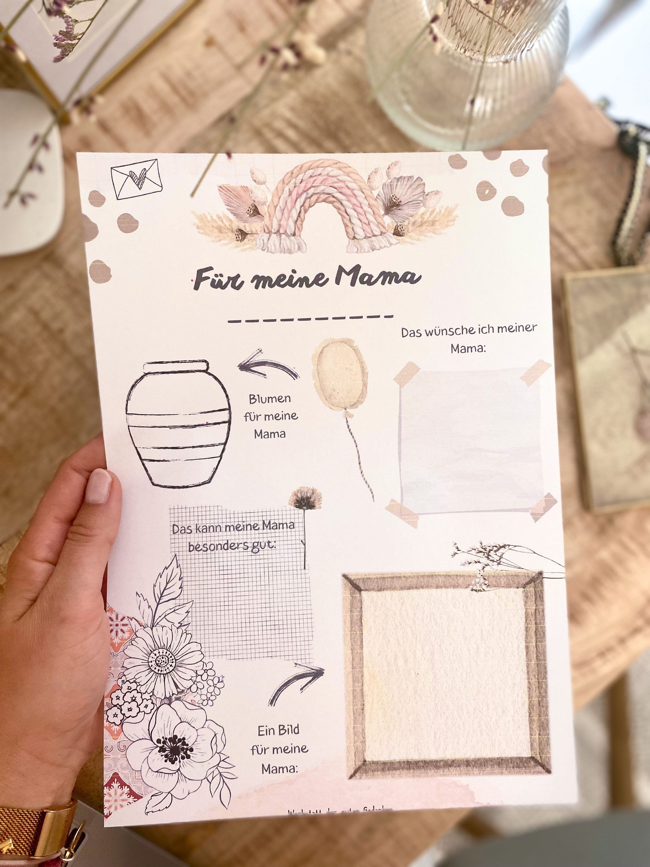 Ein Brief für meine Mama zum Muttertag- eine kostenlose Vorlage ...