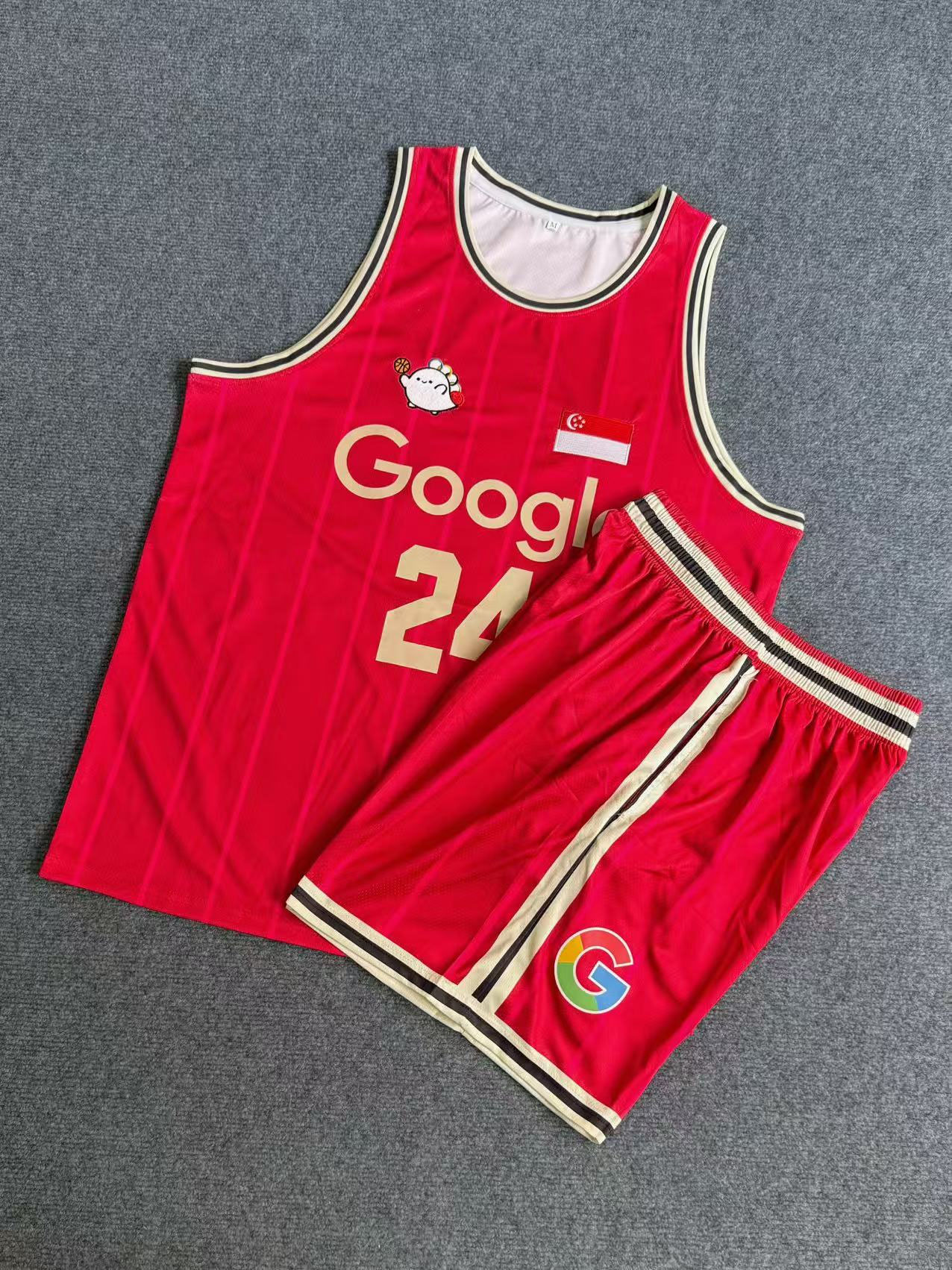 Custom Sublimation Basketball Jerseys in Singapore – Google Team ...