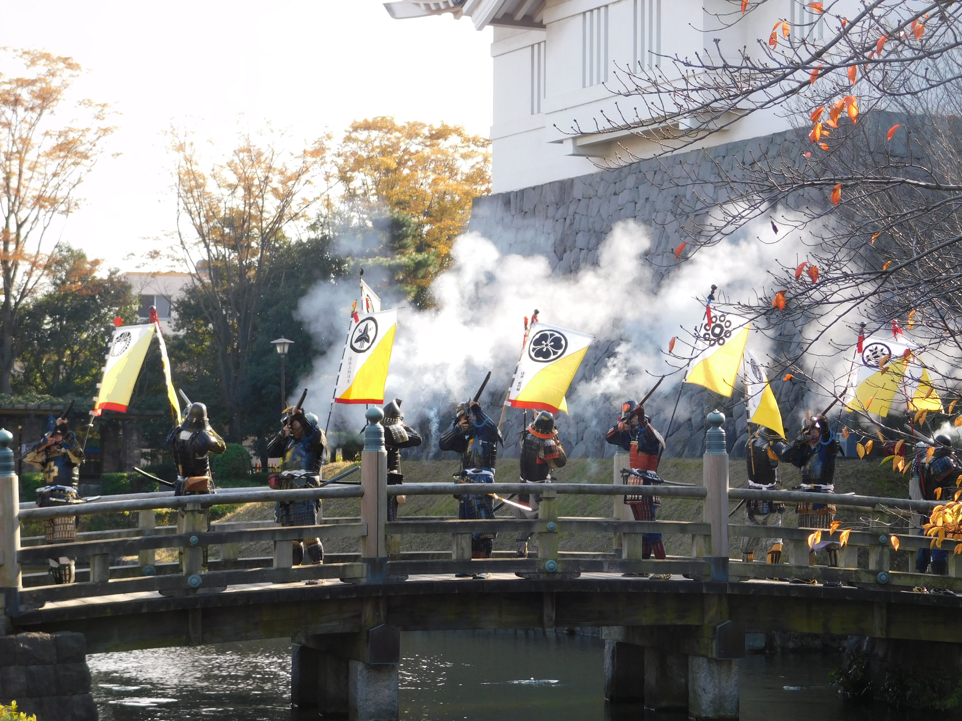 Samurai fire old rifles - HERITAGE TOWN GYODA