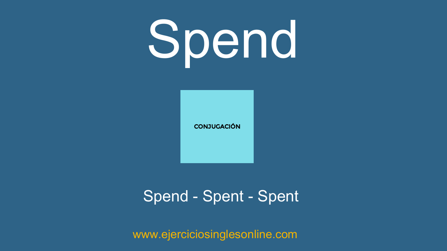 Spend - Conjugación - Ejercicios inglés online