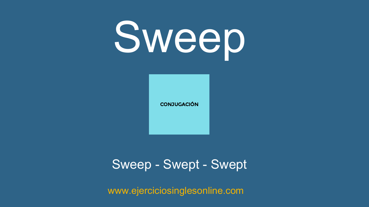 Sweep - Conjugación - Ejercicios inglés online