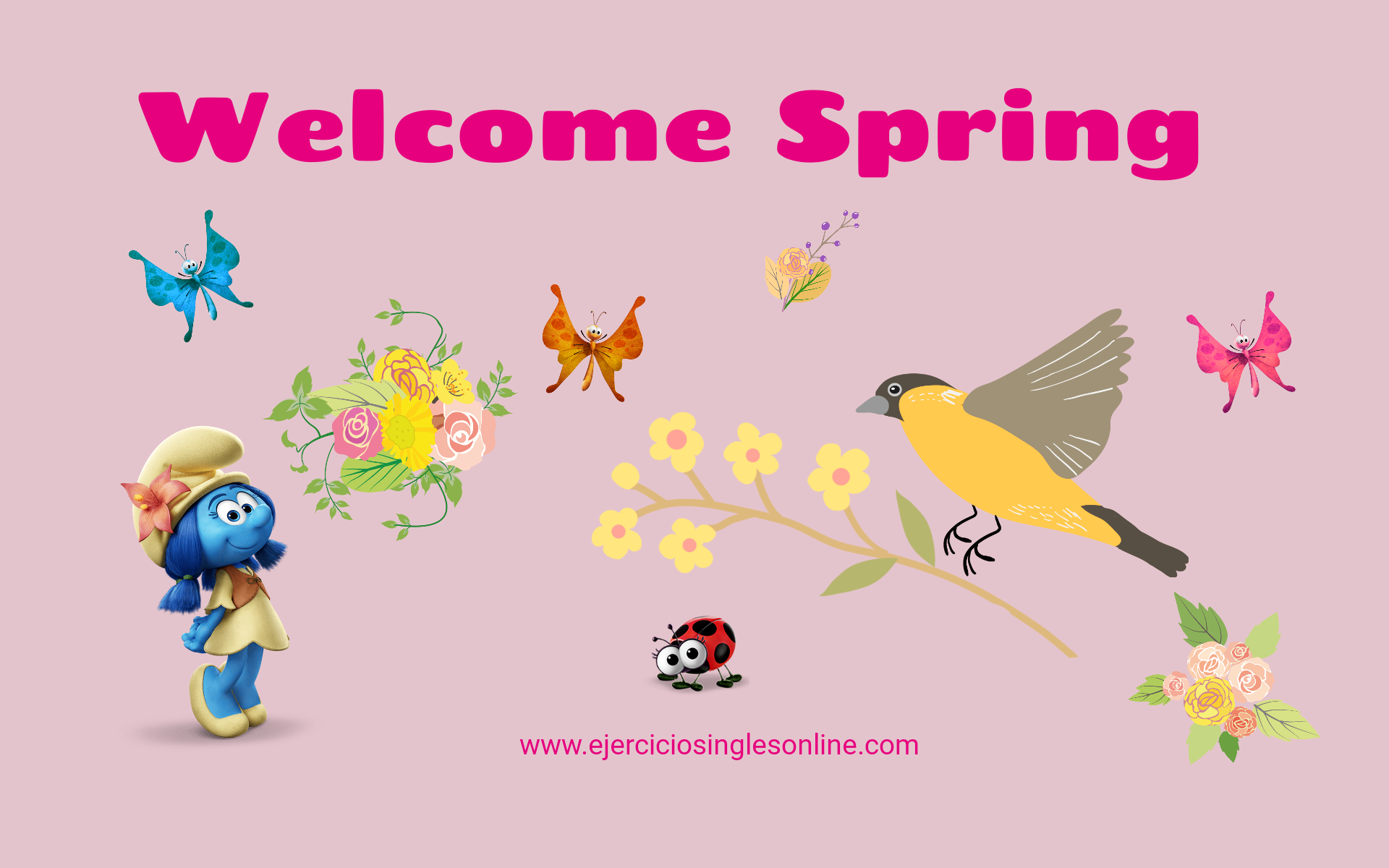 Vocabulario primavera en inglés - Ejercicios inglés online