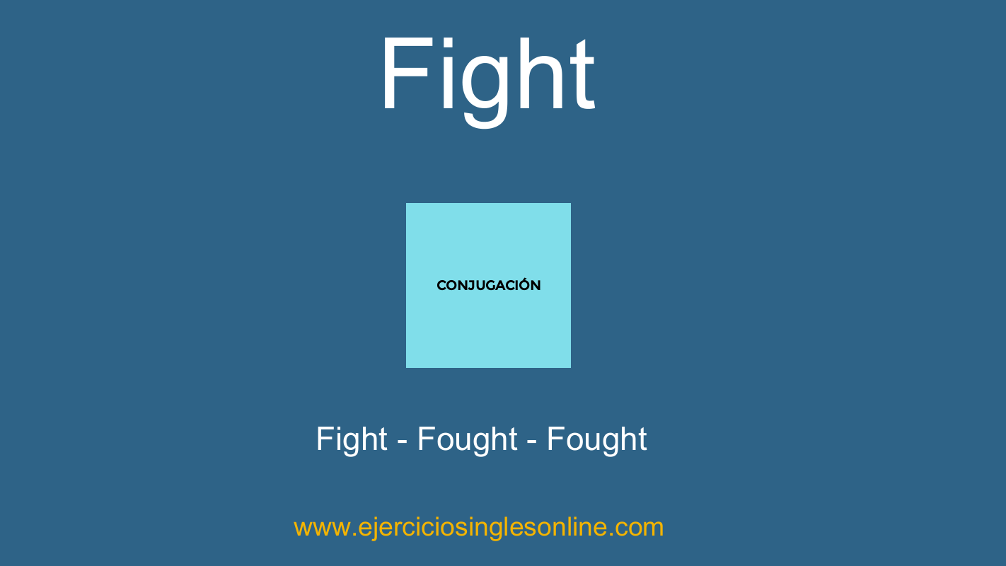 Fight - Presente continuo - Conjugación - Ejercicios inglés online