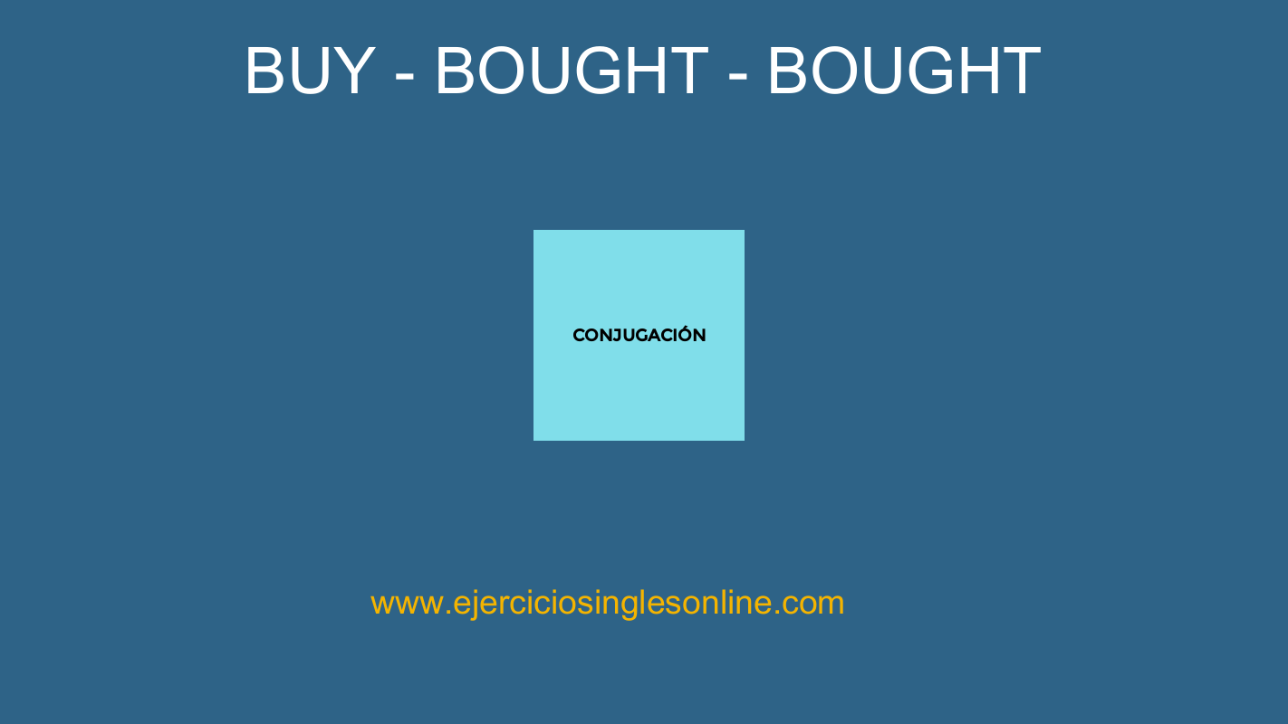 Buy - Condicional simple - Conjugación - Ejercicios inglés online