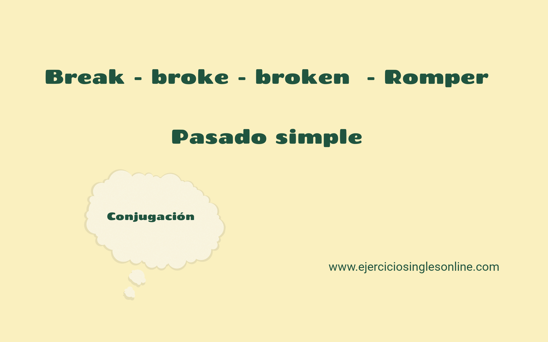 Bite - Pasado simple - Ejercicios inglés online