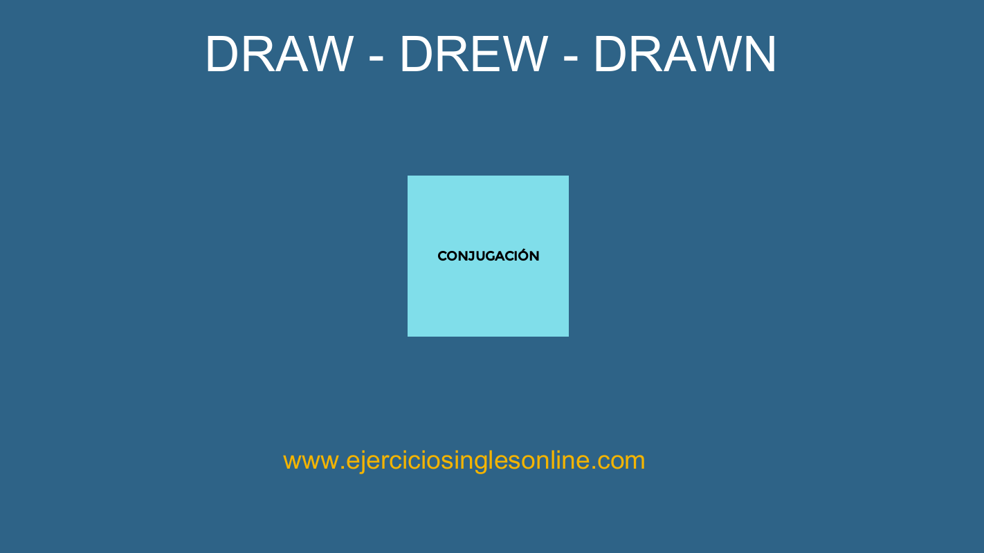 Draw - Presente perfecto simple - Conjugación - Ejercicios inglés online