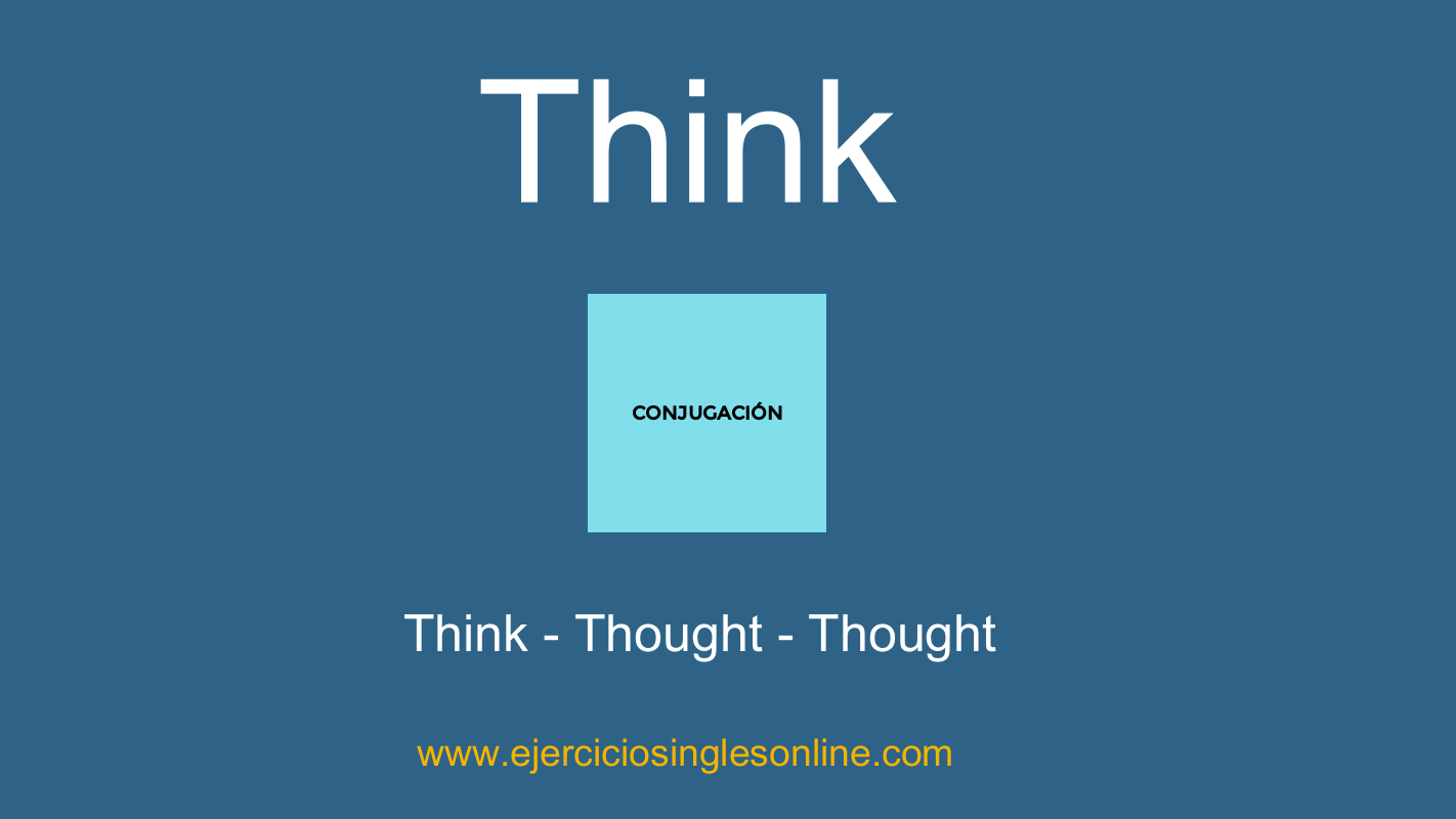 Think - Conjugación - Ejercicios inglés online