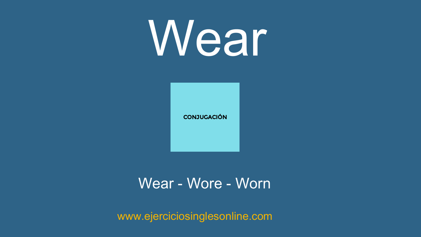 Wear - Conjugación - Ejercicios inglés online