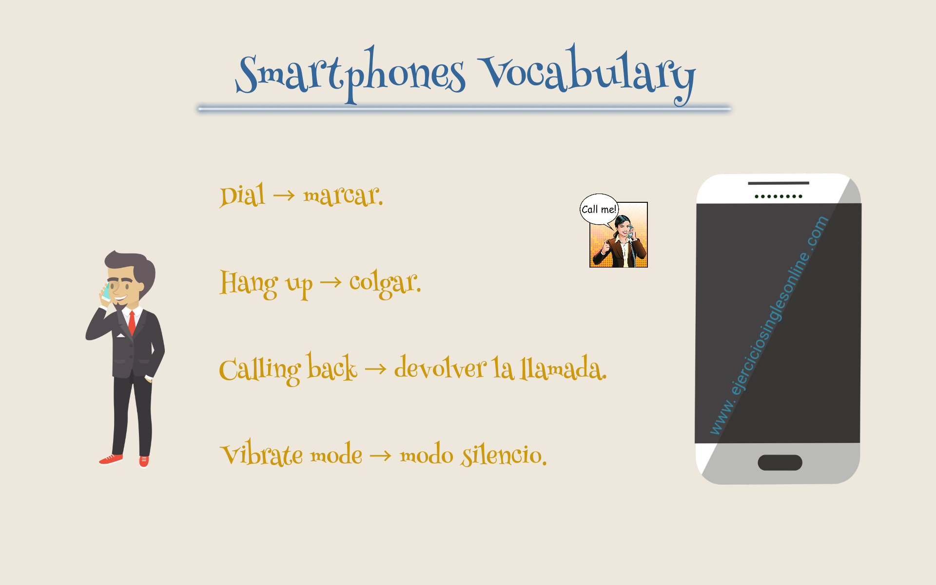 Vocabulario en inglés - Ejercicios inglés online