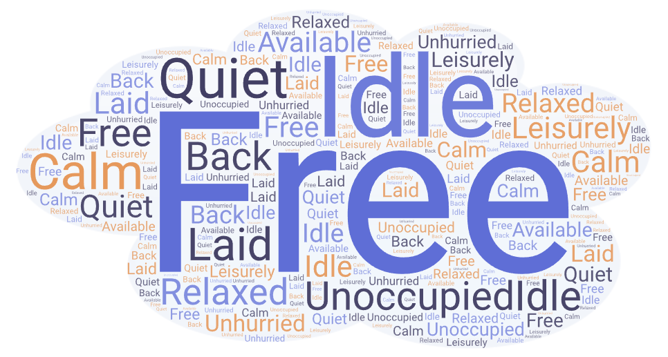 Busy - Antónimos en inglés - Ejercicios inglés online