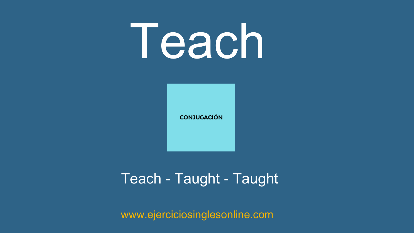 Teach - Conjugación - Ejercicios inglés online