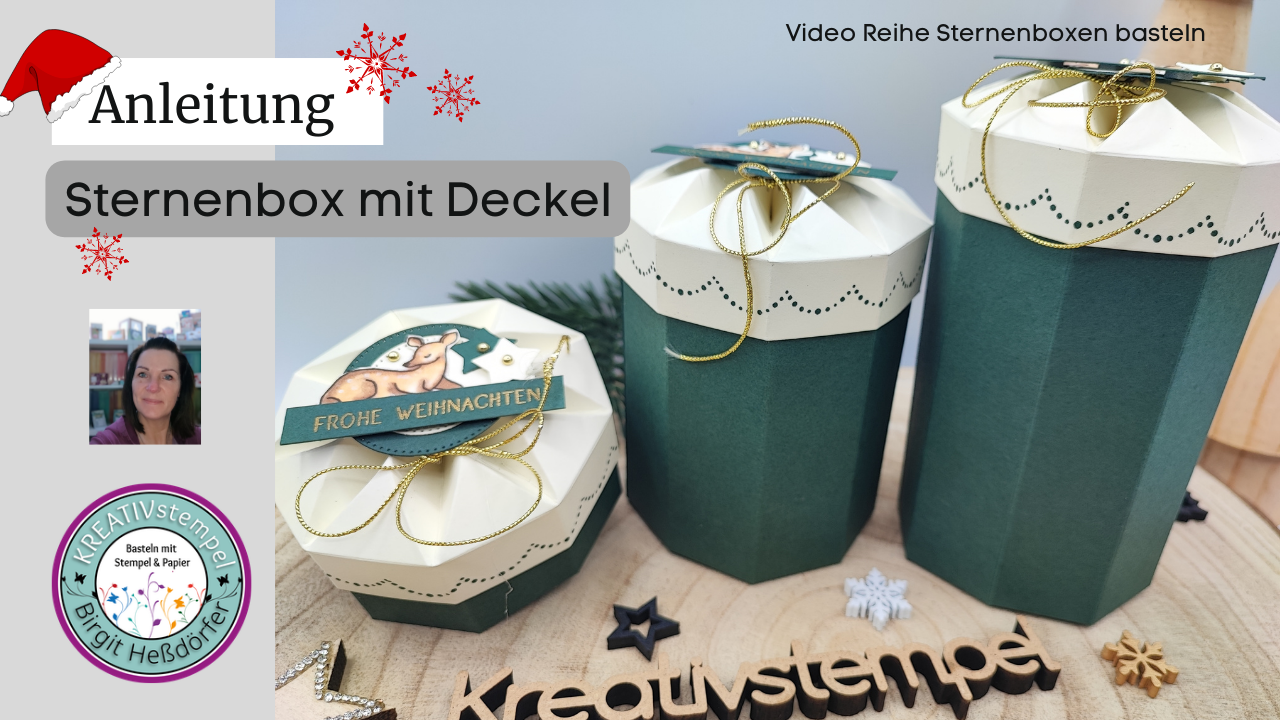 Sternenbox mit Deckel - Kreativstempel Birgit Heßdörfer