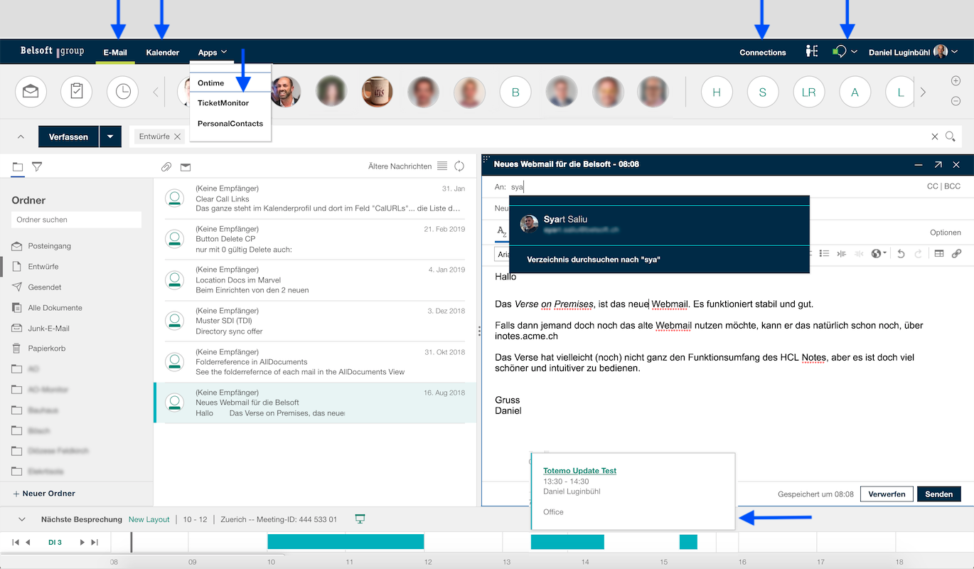 Customize HCL Verse Business Email - Collaboration - Mobile - Traveling