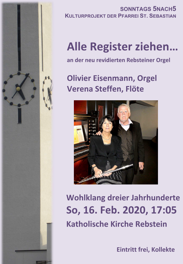 Alle Register ziehen - Katholische Kirchgemeinde Rebstein