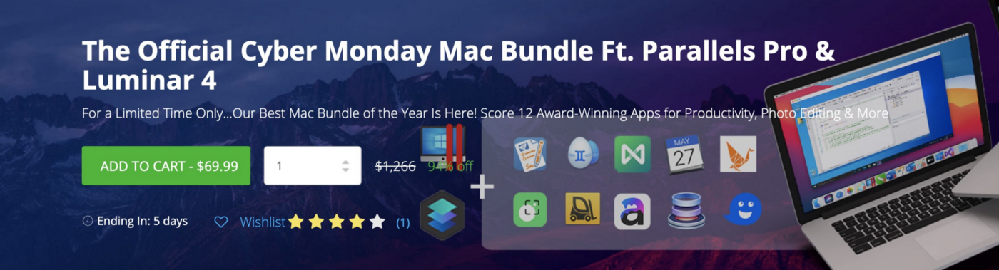 Cyber Monday Mac Apps Bundle with Luminar 4, ForkLift 3, BusyCal 3, Dropzone 4 Pro, Edraw ...