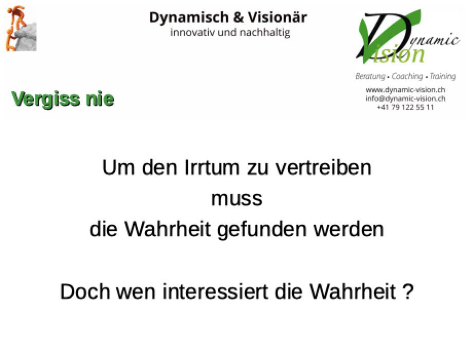 Vergiss nie - dynamic-vision-persoenlichkeits Webseite!