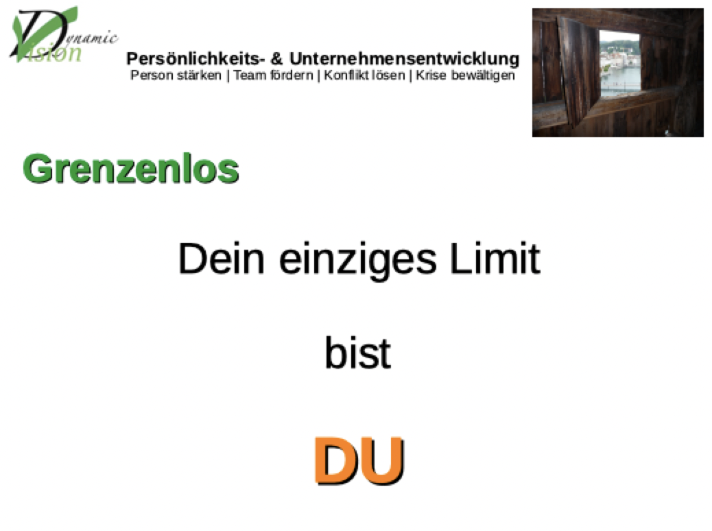 Grenzenlos - dynamic-vision-persoenlichkeits Webseite!