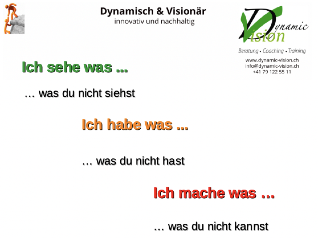 Ich sehe was ... - dynamic-vision-persoenlichkeits Webseite!