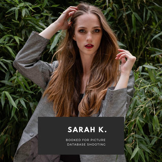 Sarah K. booked for picture database shooting - 1stplacemodelss Webseite!