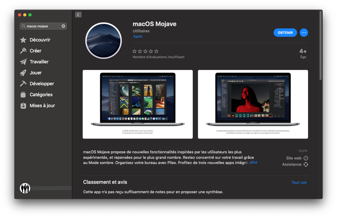 Configuration minimale requise pour installer macOS - Comput'Heure NC