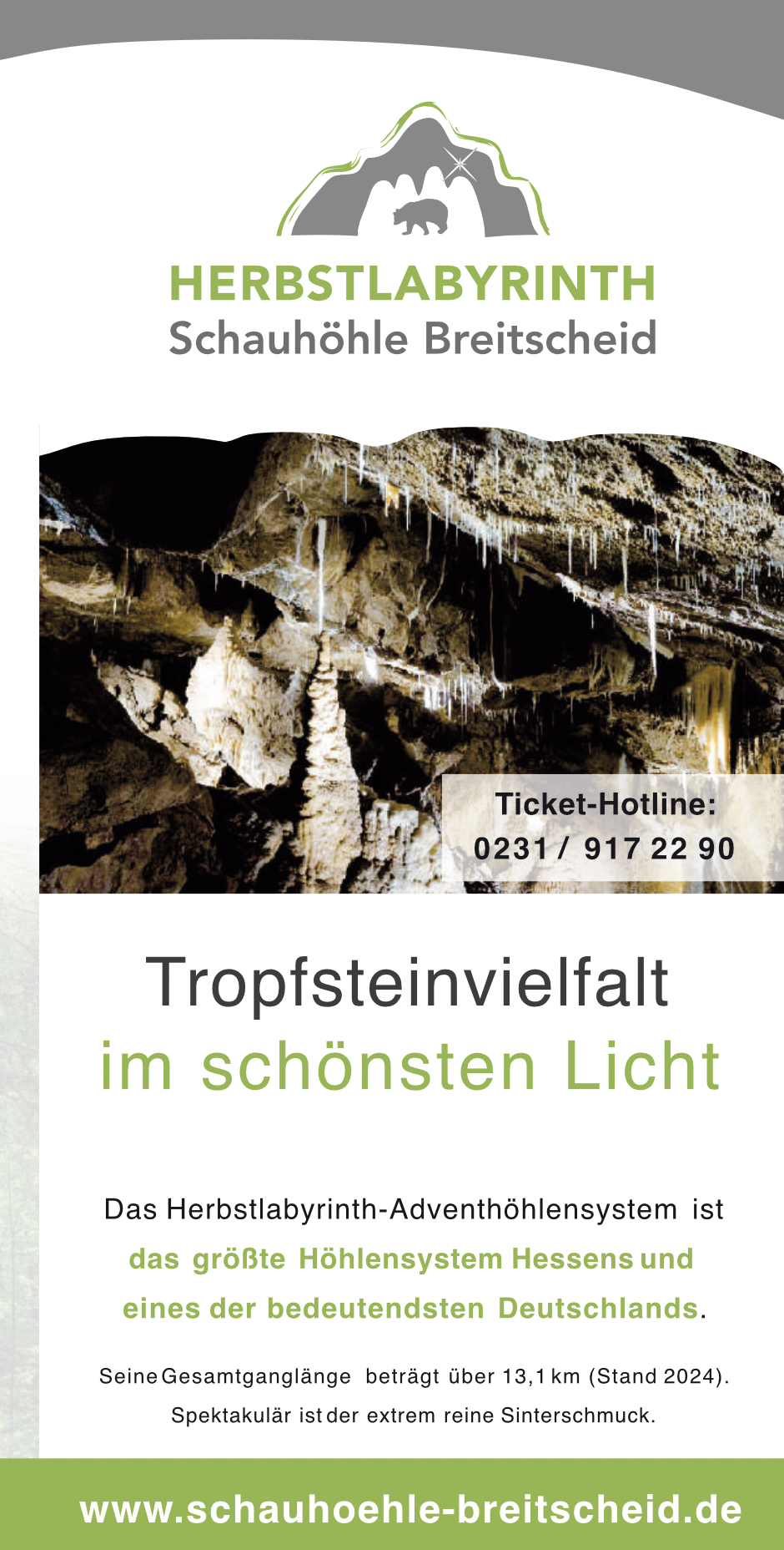 Neuer Flyer Herbstlabyrinth-Adventhöhlensystem - Westerwald-Verein