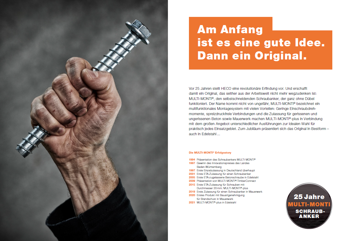 Multi Monti Plus - Die Betonschraube - Rohse & Lipfert GmbH