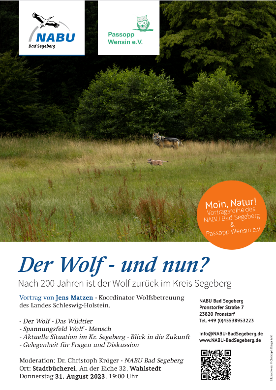 Der Wolf - und nun? - NABU Bad Segeberg Naturschutz im Kreis Segeberg (Ost)