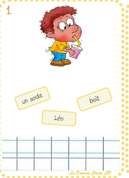 Phrase à remettre dans l'ordre - Site de laclassedemaude