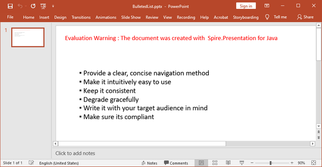 Java - Insert Lists in PowerPoint - codeexamples