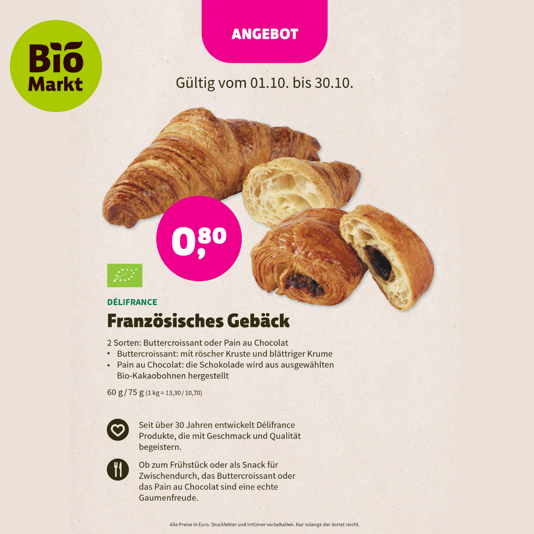 Monatsangebot Backtheke Oktober - Naturkost Schwarz