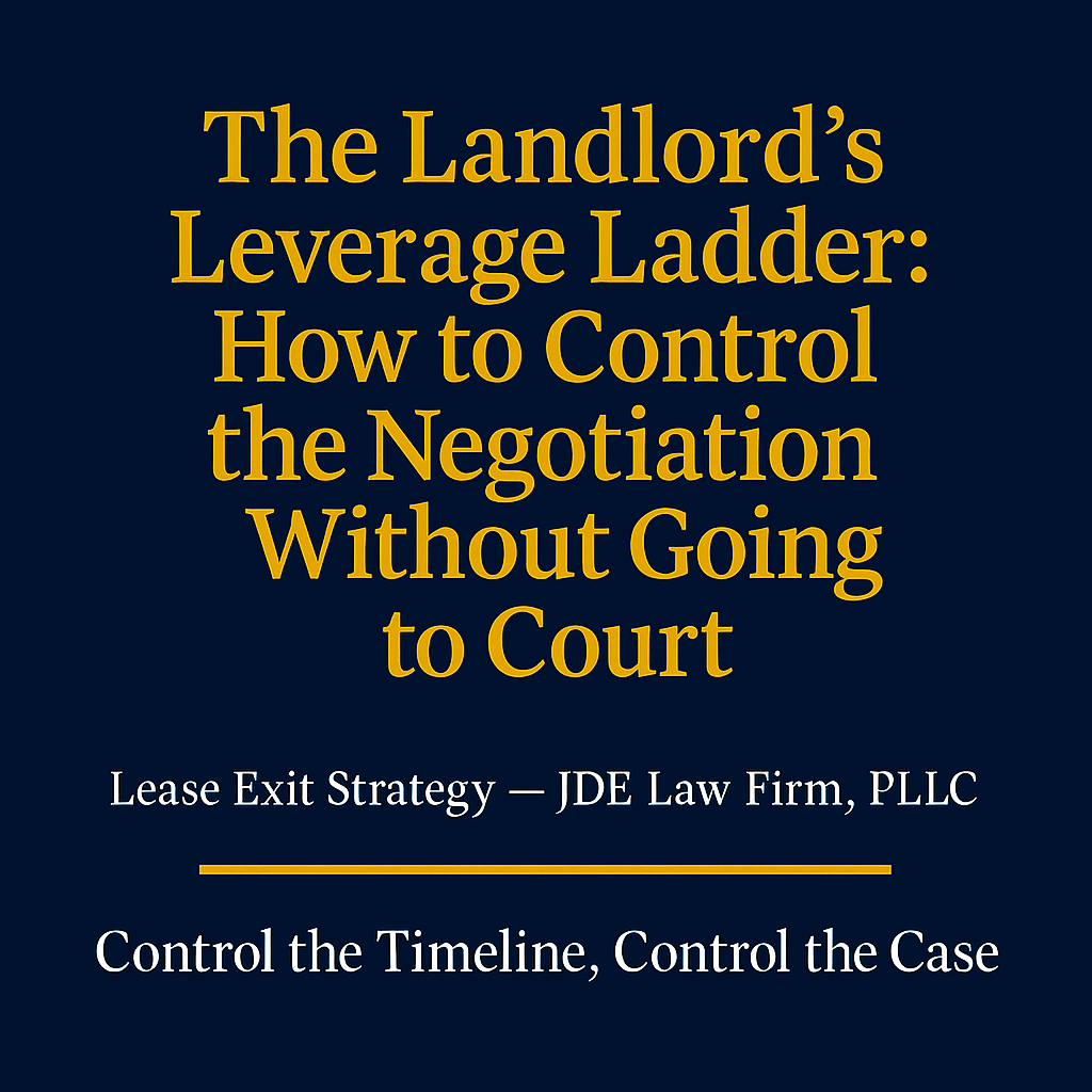 The Landlord’s Leverage Ladder | Control Lease Negotiations Without ...
