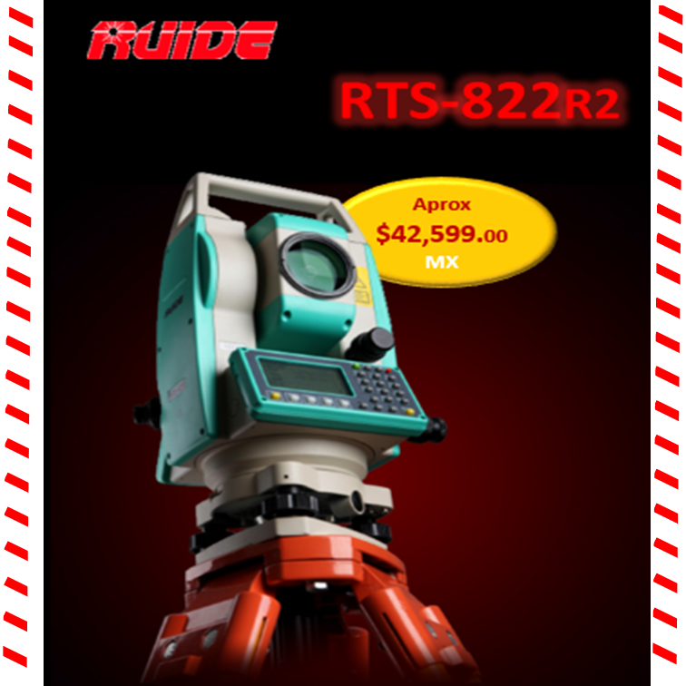 ruide rts822r2 marca china mas vendida en mexico - estacion total