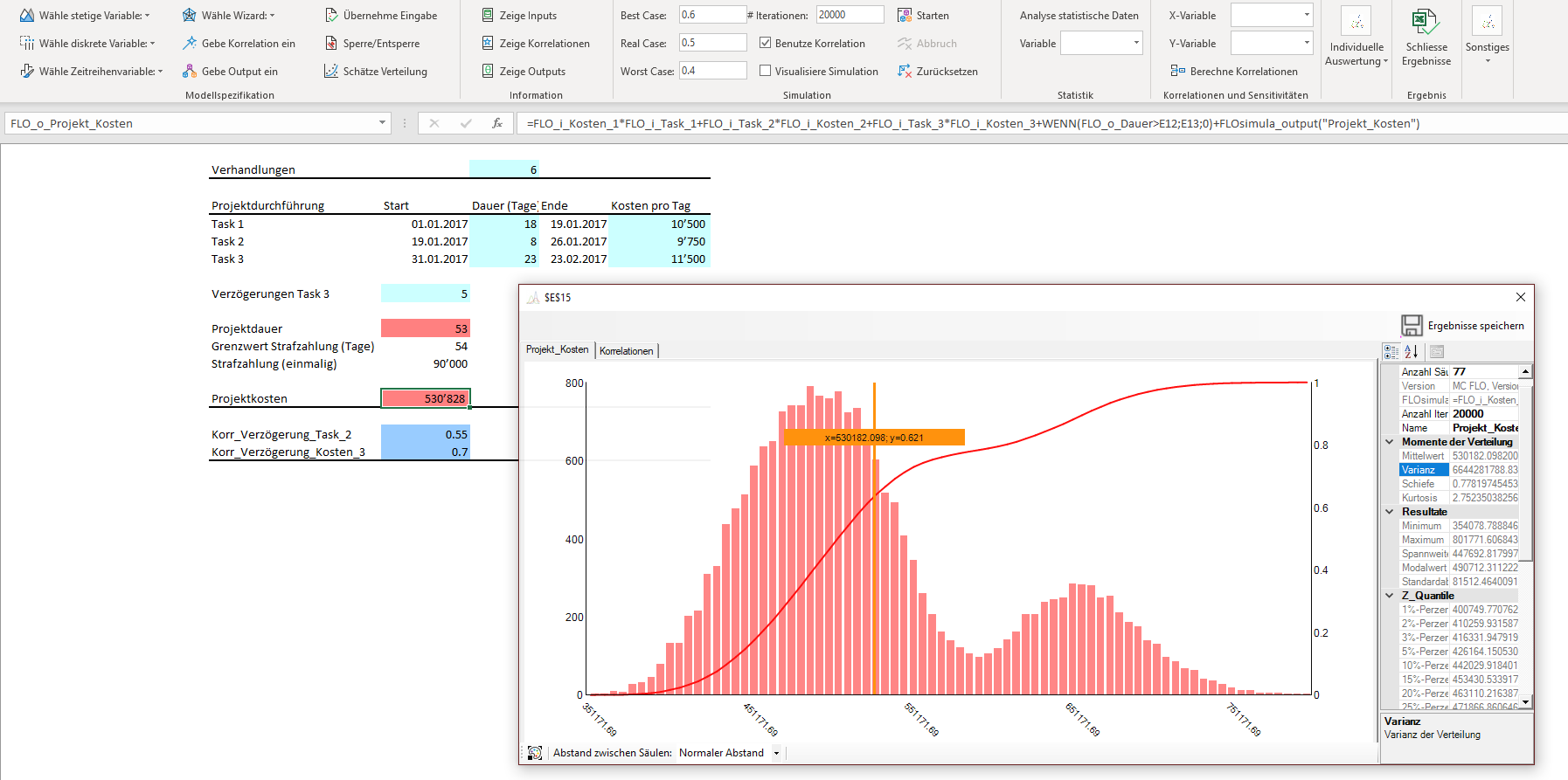 Die Projekte sind schuld! - Monte-Carlo Simulation leicht gemacht