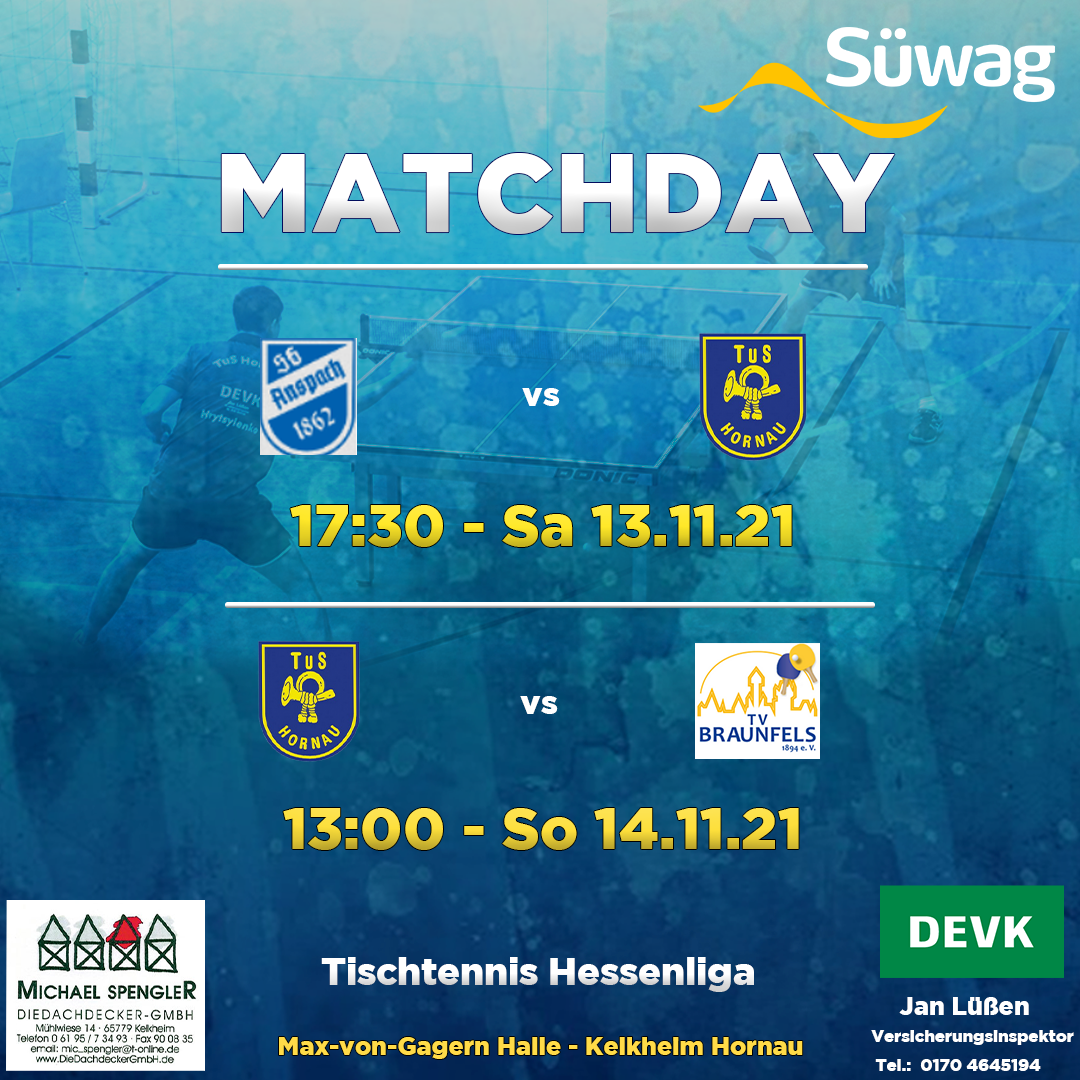 Mit der SG Anspach und dem TV Braunfels erwartet Hornau ein schwerer ...