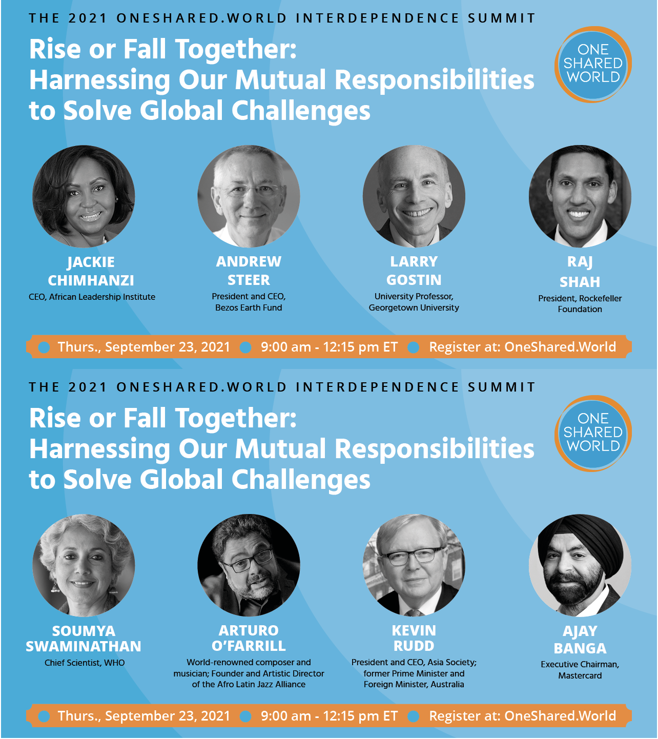 OneShared.World: 2021 Rise or Fall Together - Interdependence Summit ...