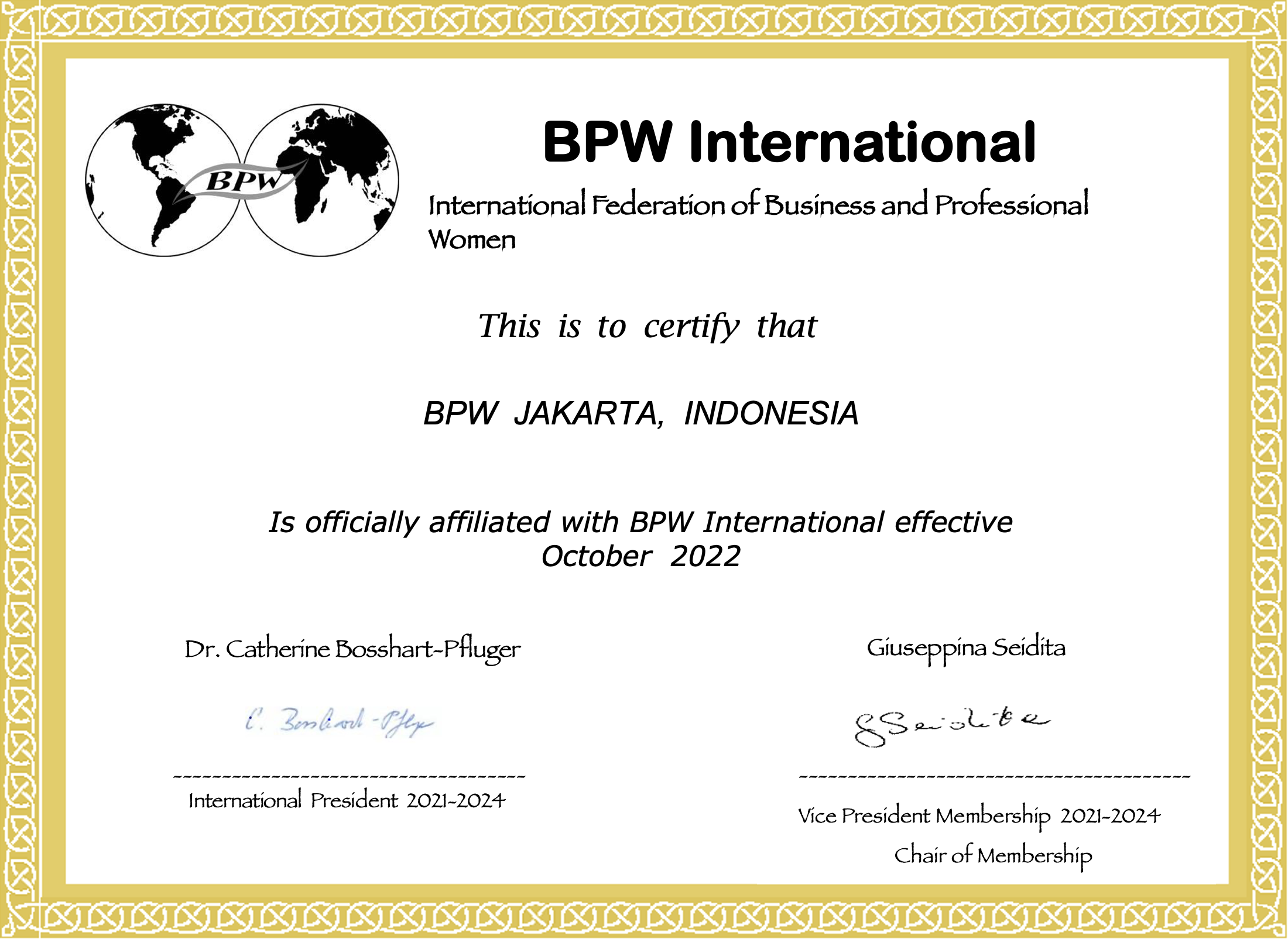 New Affiliate Club - BPW Jakarta, Indonesia - BPW International
