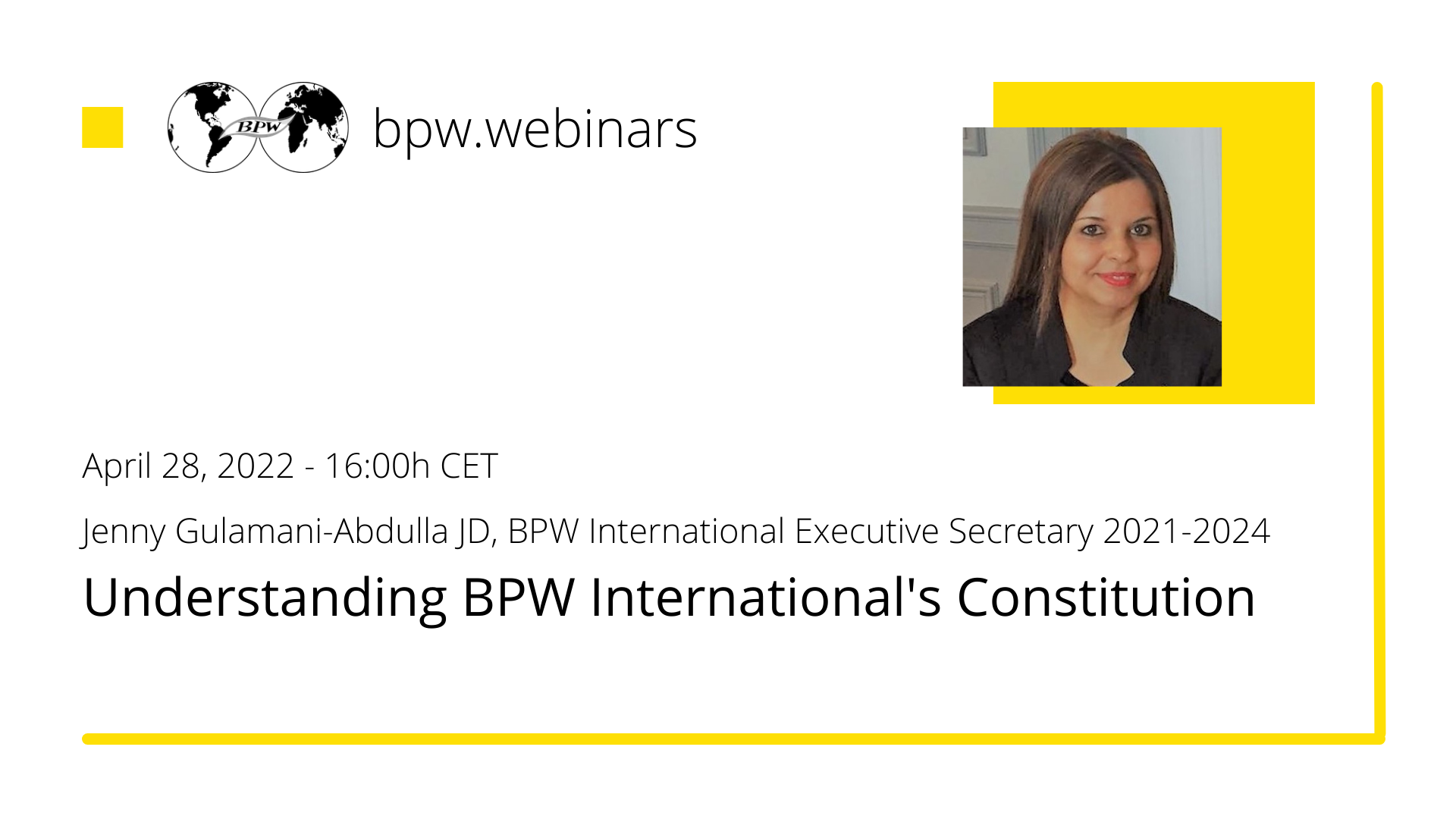 bpw.webinars - Video "Understanding BPW International's Constitution ...