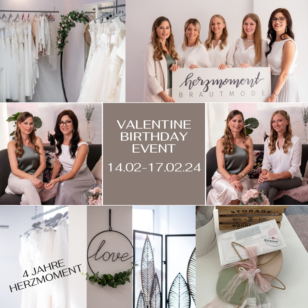 Valentine Birthday Event - 4 Jahre Herzmoment - Herzmoment-Brautmode ...