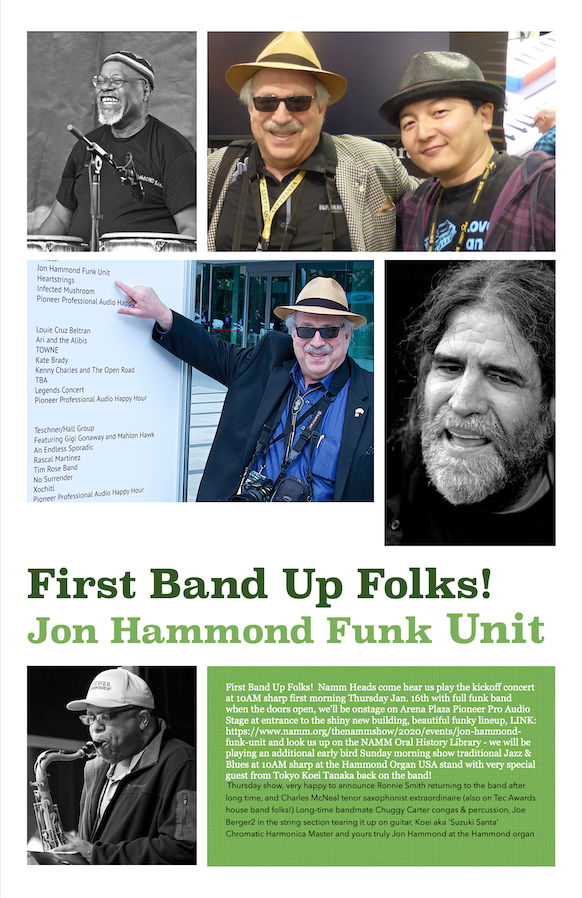 First Band Up Folks! Namm Heads come hear us play the kickoff concert ...