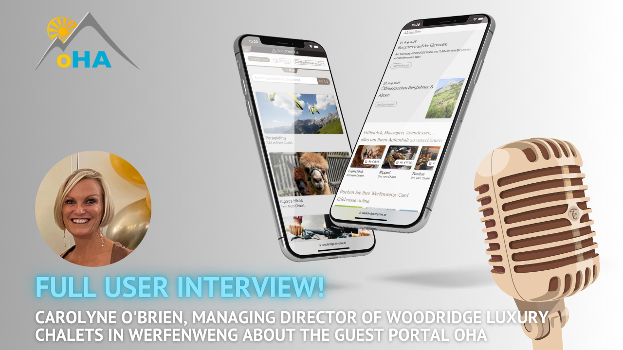 Carolyne O'Brien, Managing Director of Woodridge Luxury Chalets in Werfenweng in an user ...