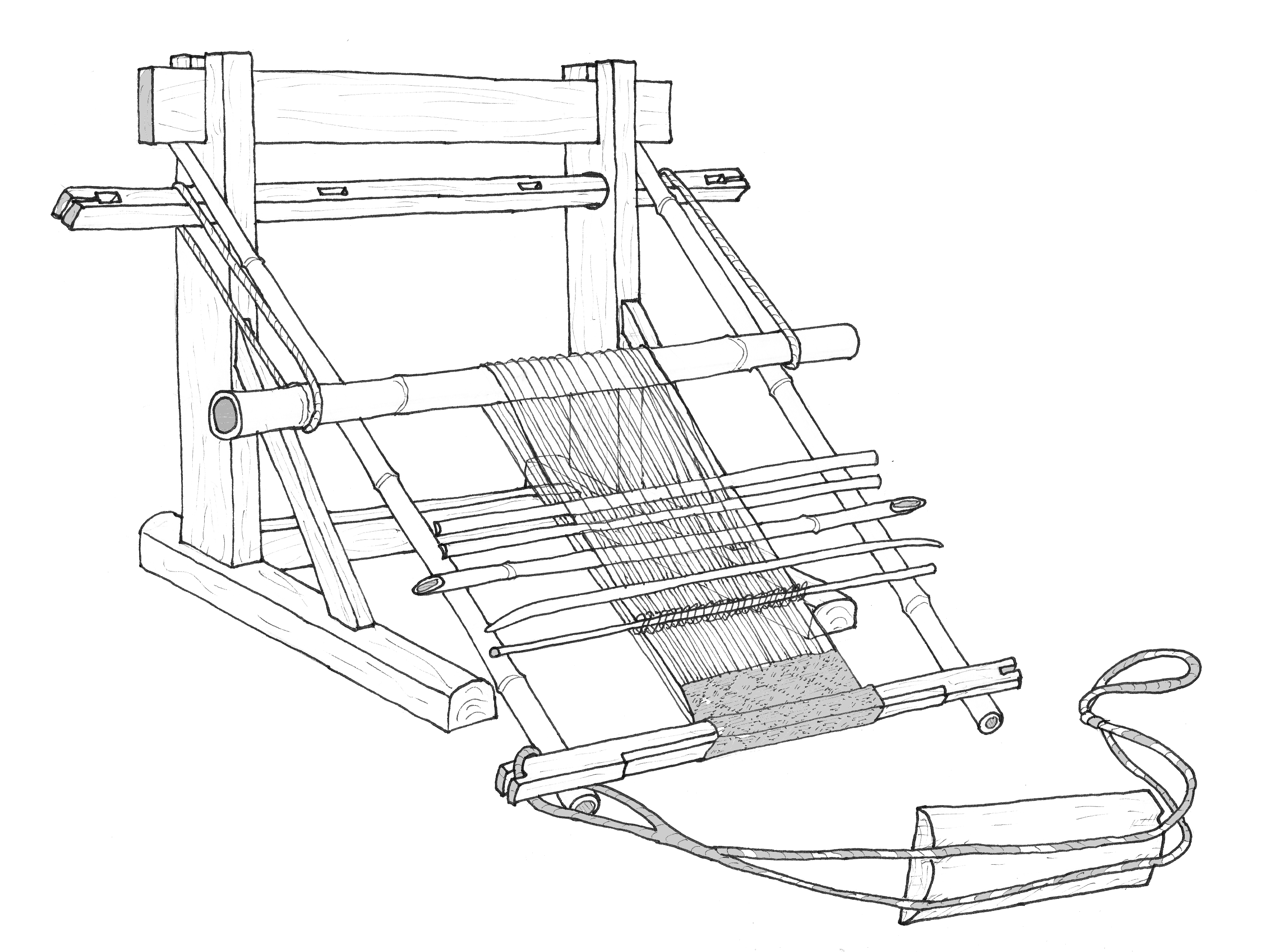 Backstrap weaving Station Looms - Personal Pouch Project