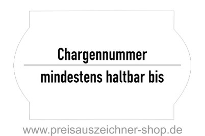 Etiketten Chargennummer - Preisauszeichner Shop für Auszeichner und ...