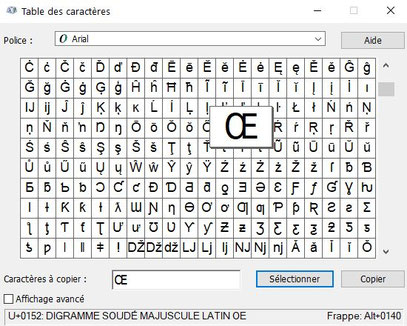Majuscules accentuées et table ASCII - Eponaclic - Club informatique d ...