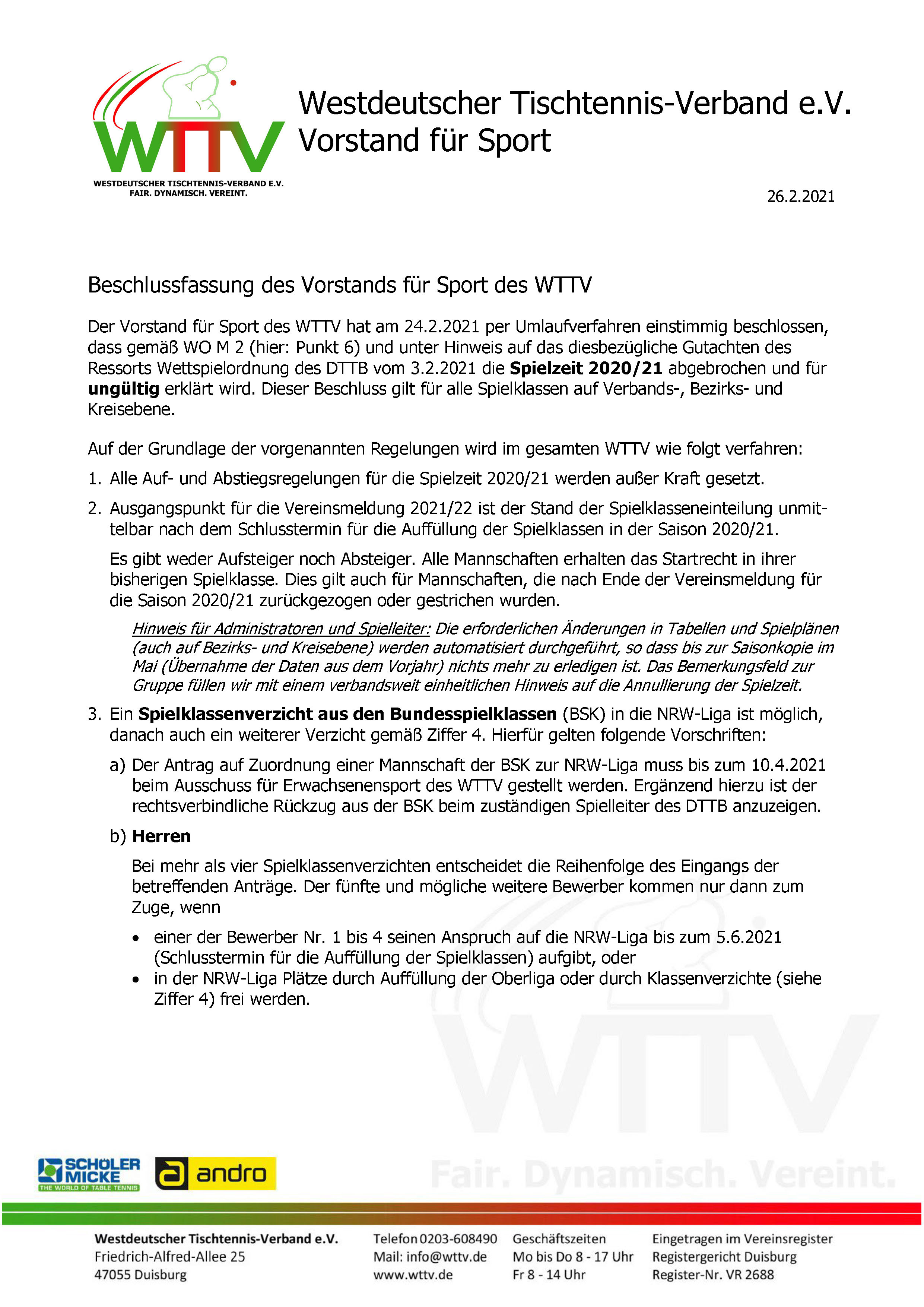 NEWS aus 2020 - ttvg-schwertes Webseite!